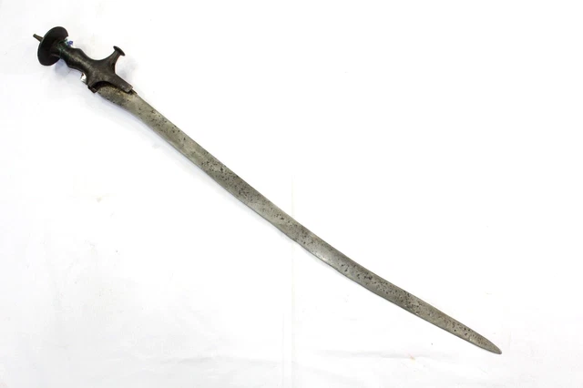 ANTIQUE SWORD DAGGER Damascus Sakela Steel Blade Handle Original ...