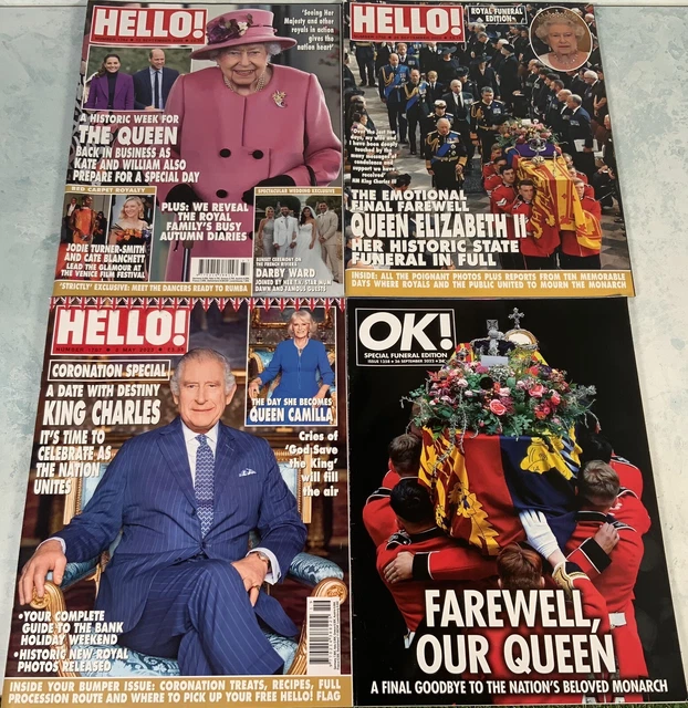 HELLO & OK Magazine Special Editions Funeral Coronation Her Majesty The ...