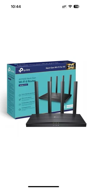 TP-LINK ARCHER AX12 Next-Gen WiFi 6 AX1500 Mbps Dual Band WiFi Cable ...