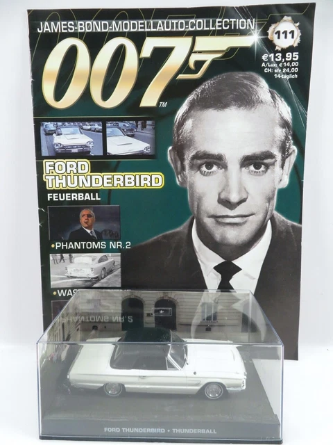 1:43 DEAGOSTINI JAMES Bond Ford Thunderbird #8024 EUR 24,09 - PicClick FR