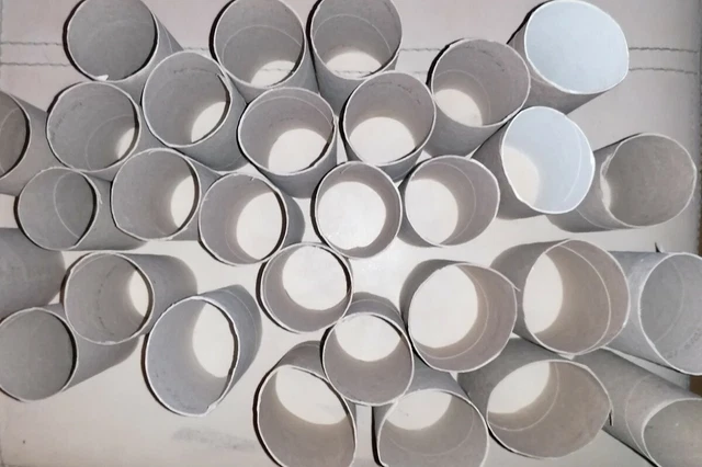 100 EMPTY CARDBOARD Toilet Roll Tubes&Variable Tubing Sizes Craft Art ...