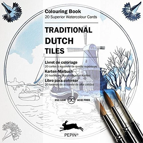 TRADITIONAL DUTCH TILES (COLOURING CARDS) (ENGLISH, By Pepin Van Roojen ...