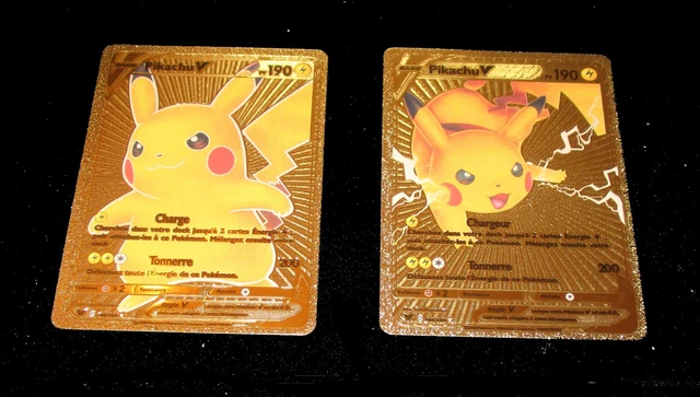LOT DE 2 cartes Pokémon PIKACHU V Gold Collector Pv 190 – Neuf VF EUR 8 ...