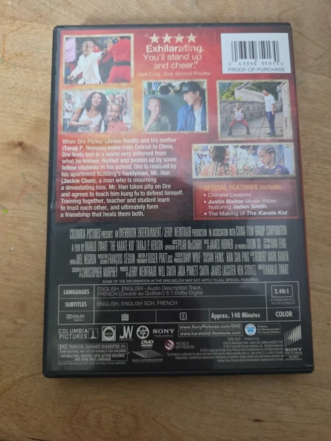 THE KARATE KID DVD Jaden Smith Jackie Chan $4.05 - PicClick CA