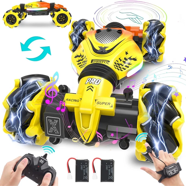 GESTURE RC CAR Hand Controlled Stunt Car 4WD Remote Control Drift Twist ...