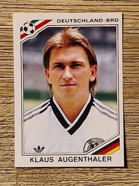 PANINI FUSSBALL WCS WM 1986 Sammelbild Deutschland Klaus Augenthaler ...