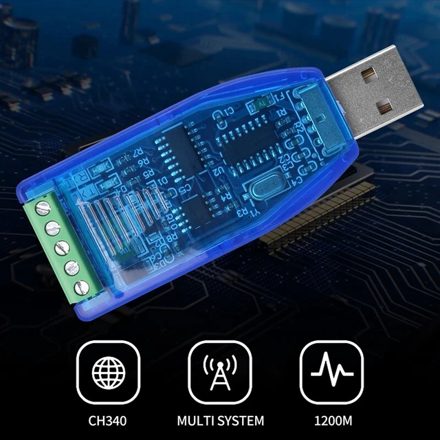 Usb To Rs485 Communication Module Bidirectional Half Duplex Serial Line