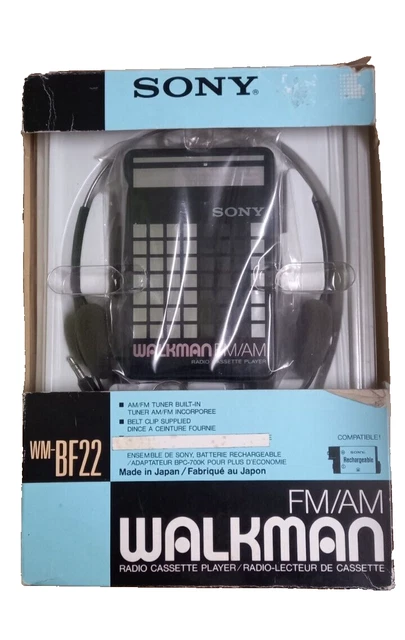 VINTAGE SONY WALKMAN Wm-Bf22 Radio Cassette Player. Boxed. £75.00 ...