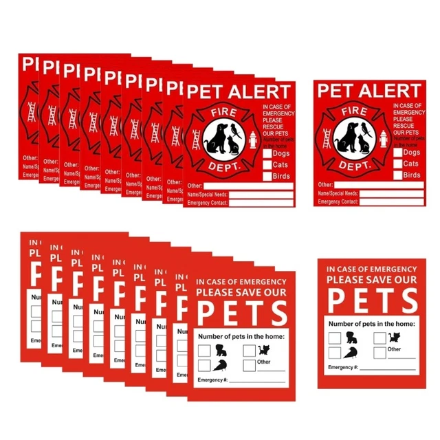 PET WARNING ADHESIVE Sign Visible Marking Backing for Household Use £5. ...