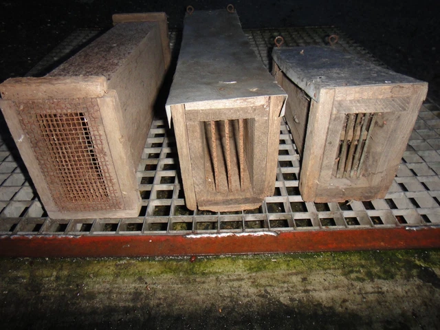 PIÈGE A BELETTE ANCIEN lot de trois chasse rat outil garde trap old EUR ...