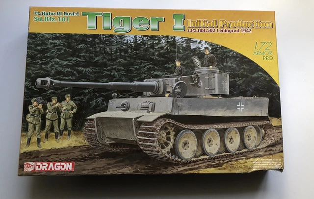 DRAGON MODEL 7370 TIGER I Initial Production Sd.Kfz 181 Leningrad 1/72 ...