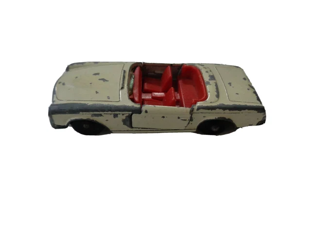 VTG MATCHBOX WHITE Mercedes 230SL Convertible Lesney England 27 (No ...