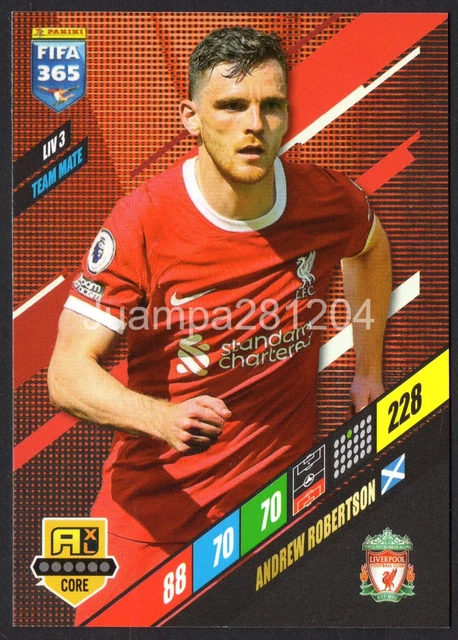ANDREW ROBERTSON - Liv3 - Liverpool Cromo Fifa 365 Adrenalyn Xl 2024 ... ANDREW ROBERTSON - Liv3 - Liverpool Cromo Fifa 365 Adrenalyn Xl 2024 ...