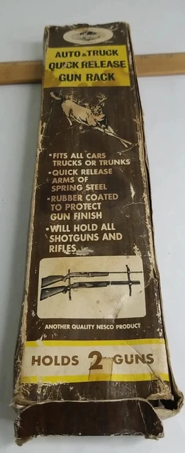 VTG NESCO/KMART TRUCK/AUTO quick release Gun Rack Rifle Storage ...