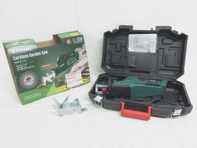 PARKSIDE PASA 20 li a1 cordless garden saw with hard carry case and ...
