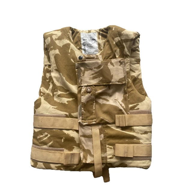 GENUINE BRITISH ARMY Desert DPM CBA Combat Body Armour Cover and Filler ...