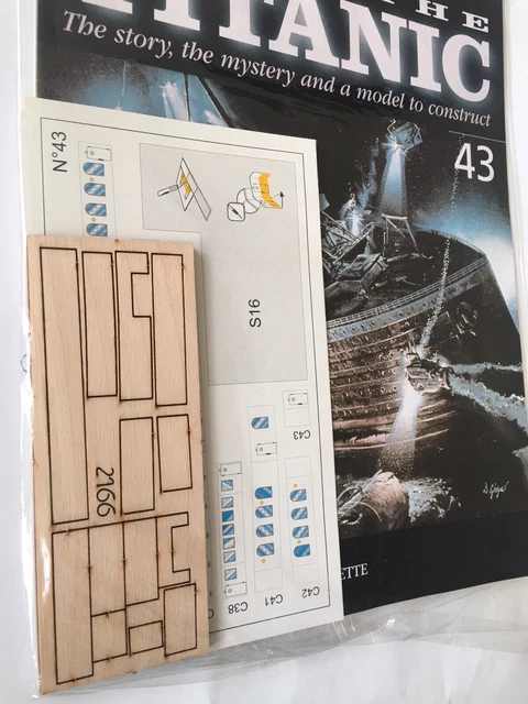 1/250 HACHETTE BUILD The Titanic Model Ship Issue 43 Inc Part Pictured ...