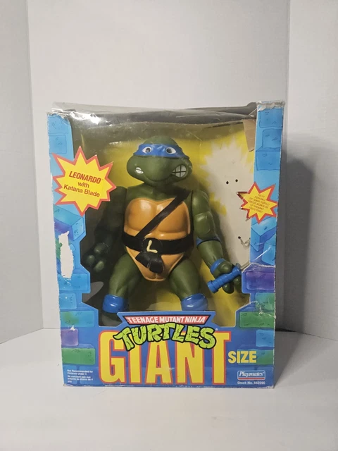 VINTAGE 1989 TMNT Teenage Mutant Ninja Turtles Giant Size 13” Leonardo ...