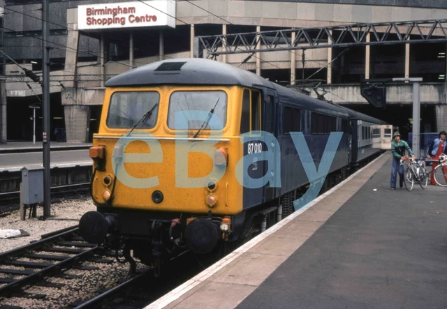 35MM RAILWAY SLIDE of Class 87 87010 @ Birmingham New Street Copyright ...