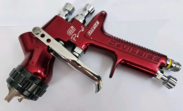 DEVILBISS GTI PRO BASE 1.3 spraygun TE10 aircap + brand new spray gun ...