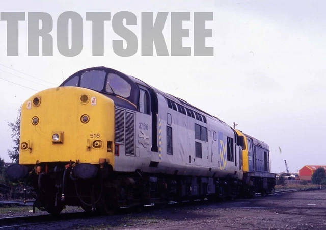 35MM COLOUR SLIDE British Railways Diesel Loco 37516 Class 37 c1990 A £ ...