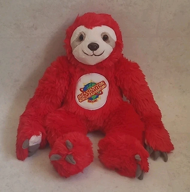 CHESSINGTON WORLD OF Adventures Soft Red Sloth Plush Toy 35cm Stuffed ...
