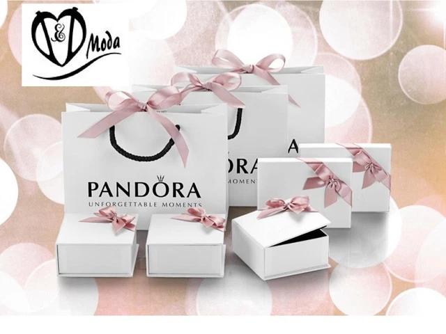 GENUINE PANDORA GIFT Charm Box, Velvet Pouch, Ribbon Gift Bag ...