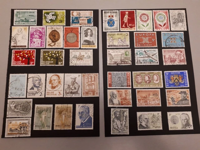 LOT DE TIMBRES oblitérés Belgique 1961 - 1964 EUR 4,00 - PicClick FR
