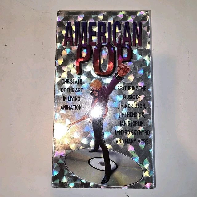 AMERICAN POP (1987) Sealed VHS Ralph Bakshi Animation Music Promotional ...