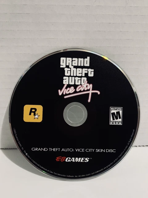 GRAND THEFT AUTO Vice City Skin Disc EB Games Exclusive Promo 2003 RARE ...