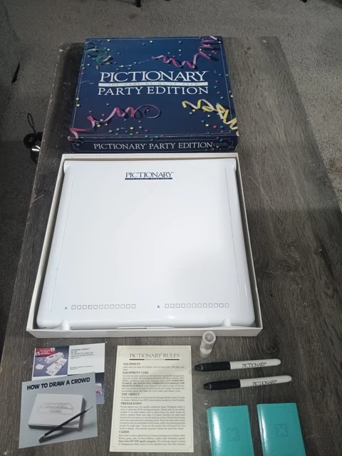 VINTAGE PICTIONARY PARTY Edition Drawing/Charades Game - 1989 ...