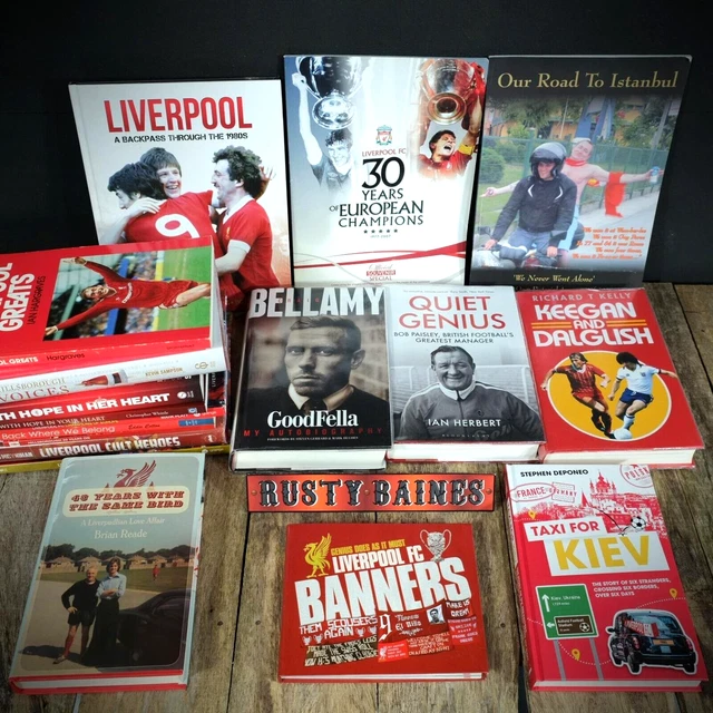 LIVERPOOL FOOTBALL RELATED Books, Job Lot Bundle, Banners, Biographies ...