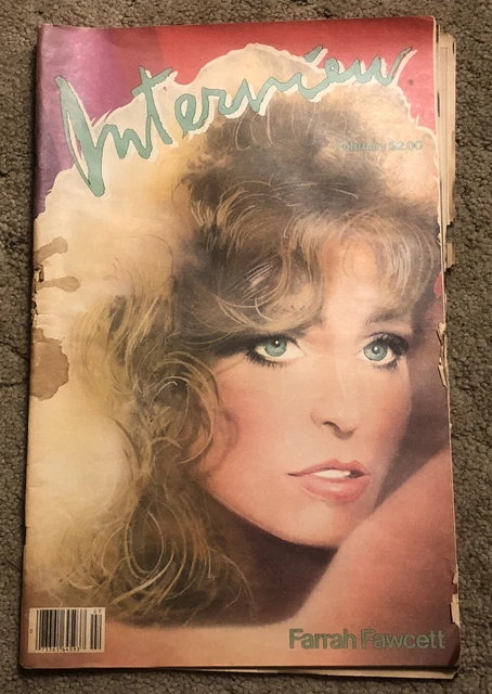 ANDY WARHOL INTERVIEW Magazine Farrah Fawcett Cover Issue £80.39 ...