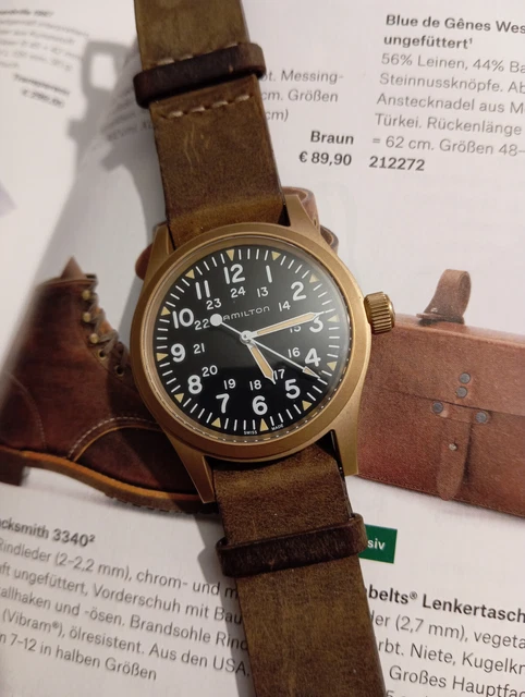HAMILTON KHAKI FIELD Mechanical Bronze 38mm - wie NEU EUR 551,00 ...