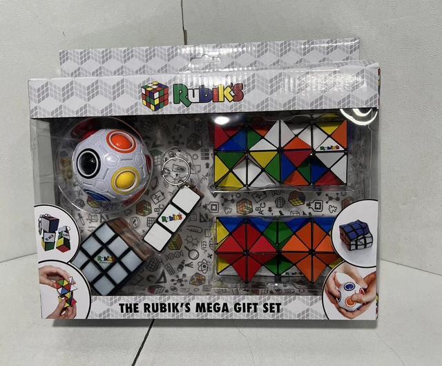 THE RUBIK'S MEGA Gift Set Keychain Squish Cube Rainbow Ball Magic Store ...