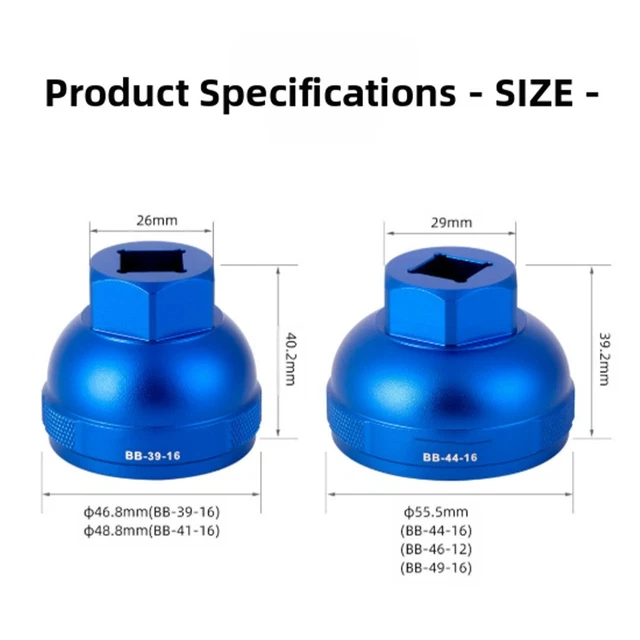 BOTTOM BRACKET TOOL High-strength Aluminum Precision Turning Tight ...