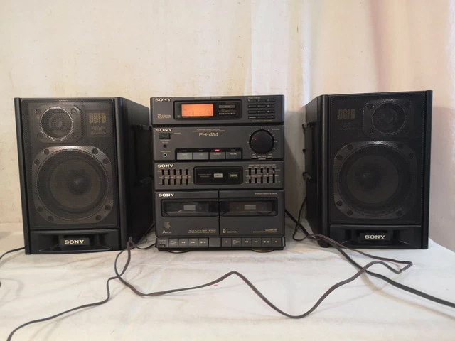 CHAINE HIFI MINI COMPACT Sony FH 414 DBFB speaker system enceintes son ...