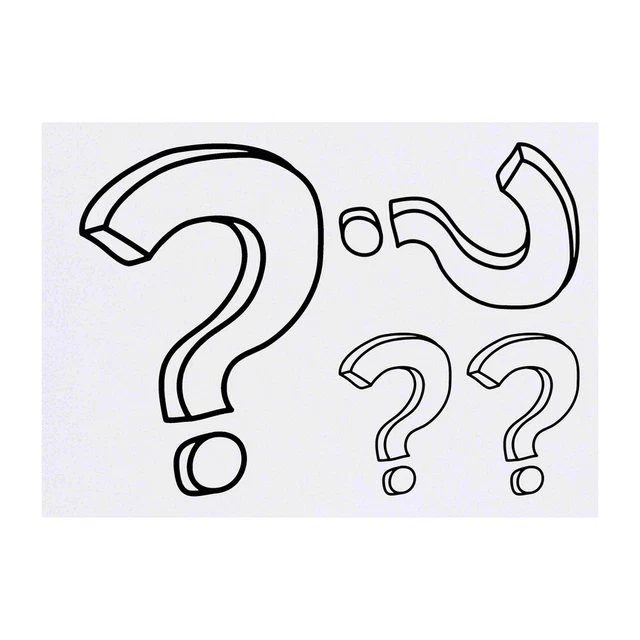 4 X 'QUESTION Mark' Temporary Tattoos (TO00011856) £5.99 - PicClick UK