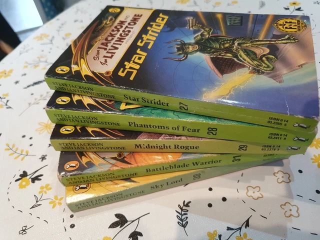 FIGHTING FANTASY BOOKS 27, 28, 29, 31 & 33 Ian livingstone & Steve ...