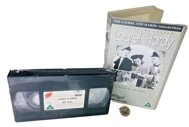 VHS VIDEO LAUREL & Hardy Block-Heads Sealed Video Vintage ra £22.04 ...