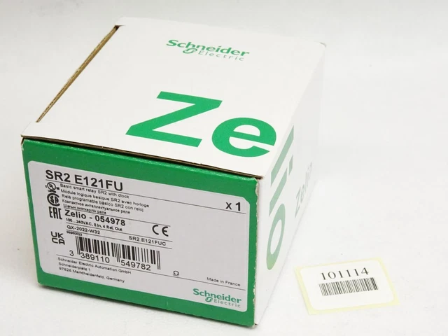 SCHNEIDER ELECTRIC SR2 E121FU SR2E121FU smart relay Zelio Logic 054978 ...