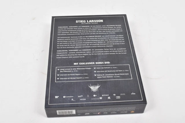 STIEG LARSSON MILLENNIUM Trilogie - DVD Box Set - 4 Discs - guter ...