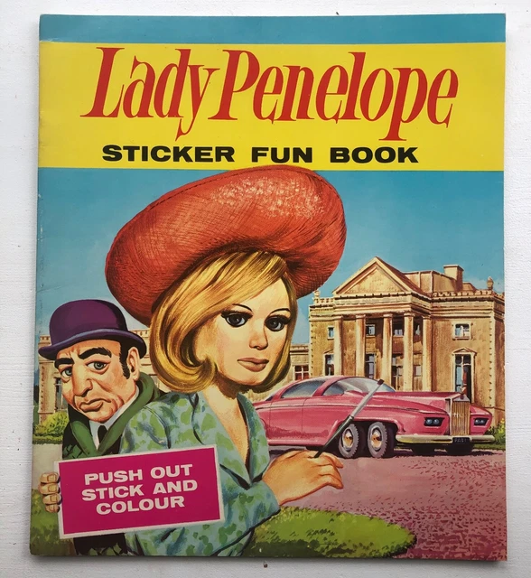VINTAGE LADY PENELOPE STICKER FUN BOOK Thunderbirds UNUSED gerry ...