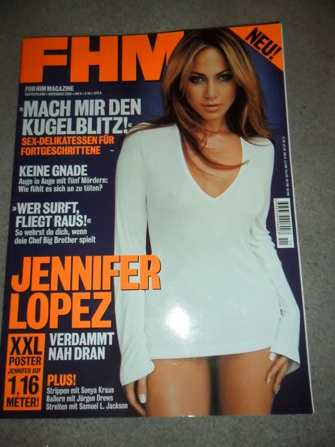 FHM #1 11 November 2000 JENNIFER LOPEZ Sonya Kraus Sammlung Kult EUR 9 ...