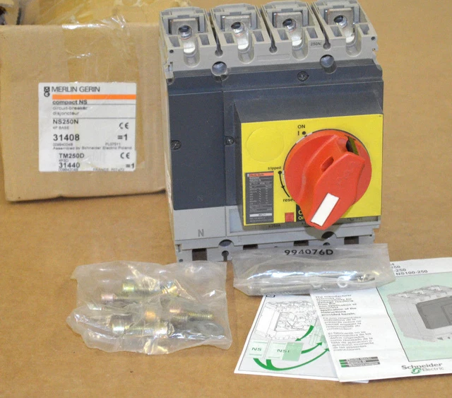 MERLIN GERIN COMPACT NS250N 4POL. 31408 Schneider Electric NEU OVP EUR ...