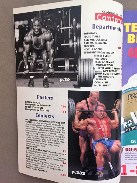 FLEX BODYBUILDING MUSCLE Magazine \ Shawn Ray + Dorian Yates \ 09-97 £8 ...