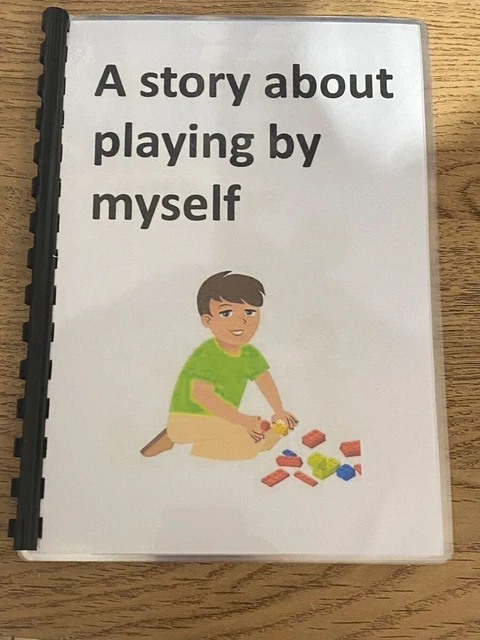 PLAYING BY MYSELF Social Story Asd/autism/special Needs Communication ...