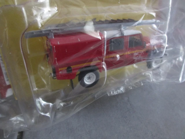 HACHETTE VÉHICULES LÉGERS SAPEURS-POMPI 1/43 N°57 Land rover defender ...