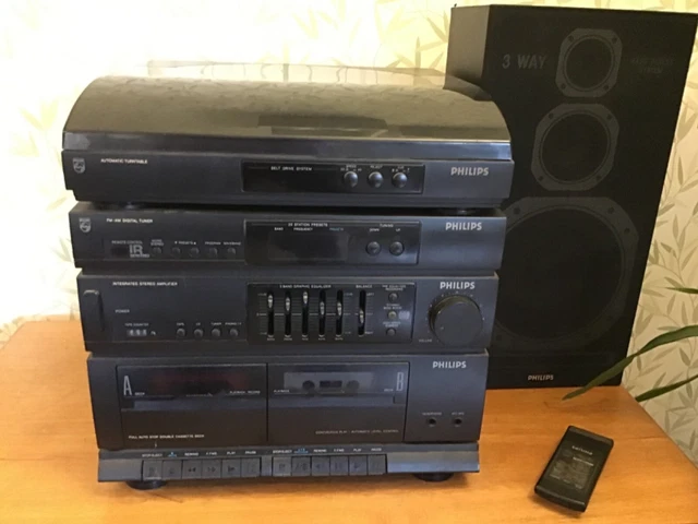 PHILIPS MIDI HI-FI system with remote control /speaker/instructions £60 ...