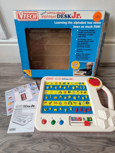 VINTAGE VTECH TALKING Little Smart Alphabet Desk Jr Learning Rare ...